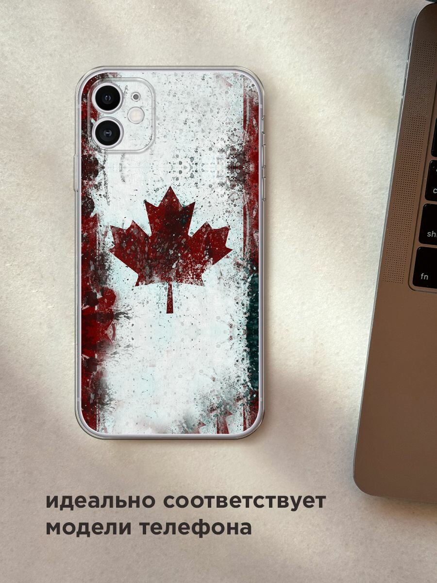 Силиконовый чехол на Apple iPhone 11 / Айфон 11 с принтом "Канада" — фото 1