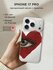 Чехол на Apple iPhone 17 Pro / Айфон 17 Про с принтом "Большое сердце с глазом",...