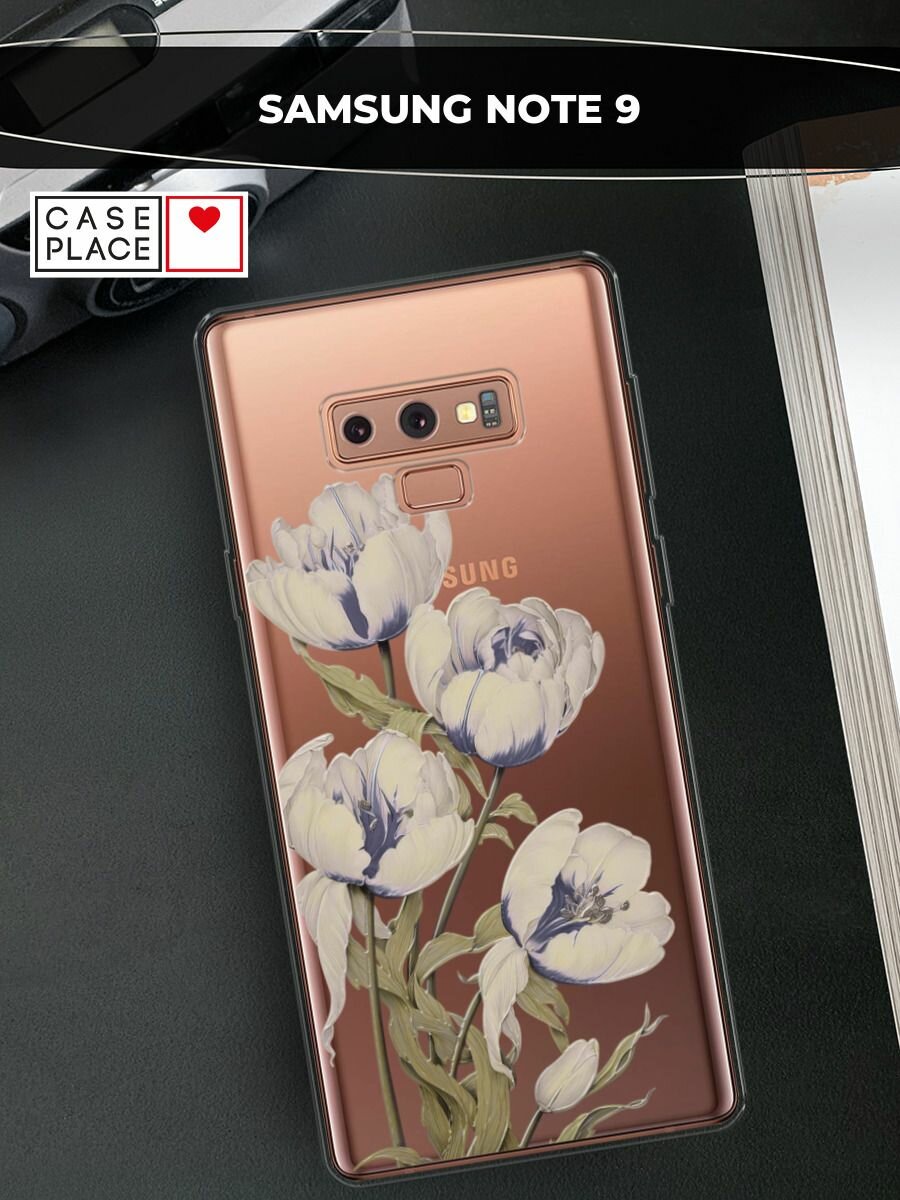 Чехол на Samsung Galaxy Note 9 / Самсунг Галакси Нот 9 с принтом "Серые бутоны"