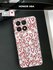 Чехол на Honor X8A / Хонор X8A с принтом "Легкие бордовые сердечки"