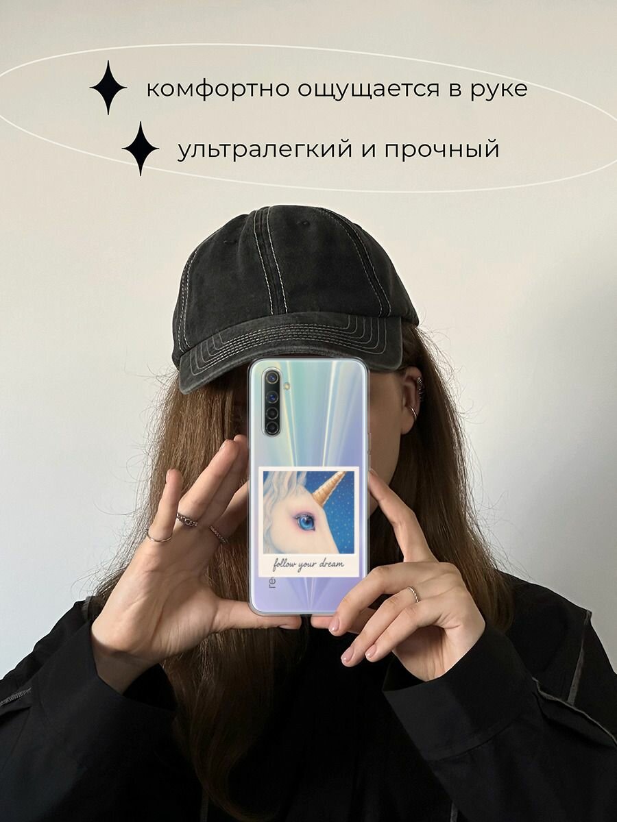 Чехол на Realme 6 / Реалми 6 с принтом "Глаз единорога" — фото 1
