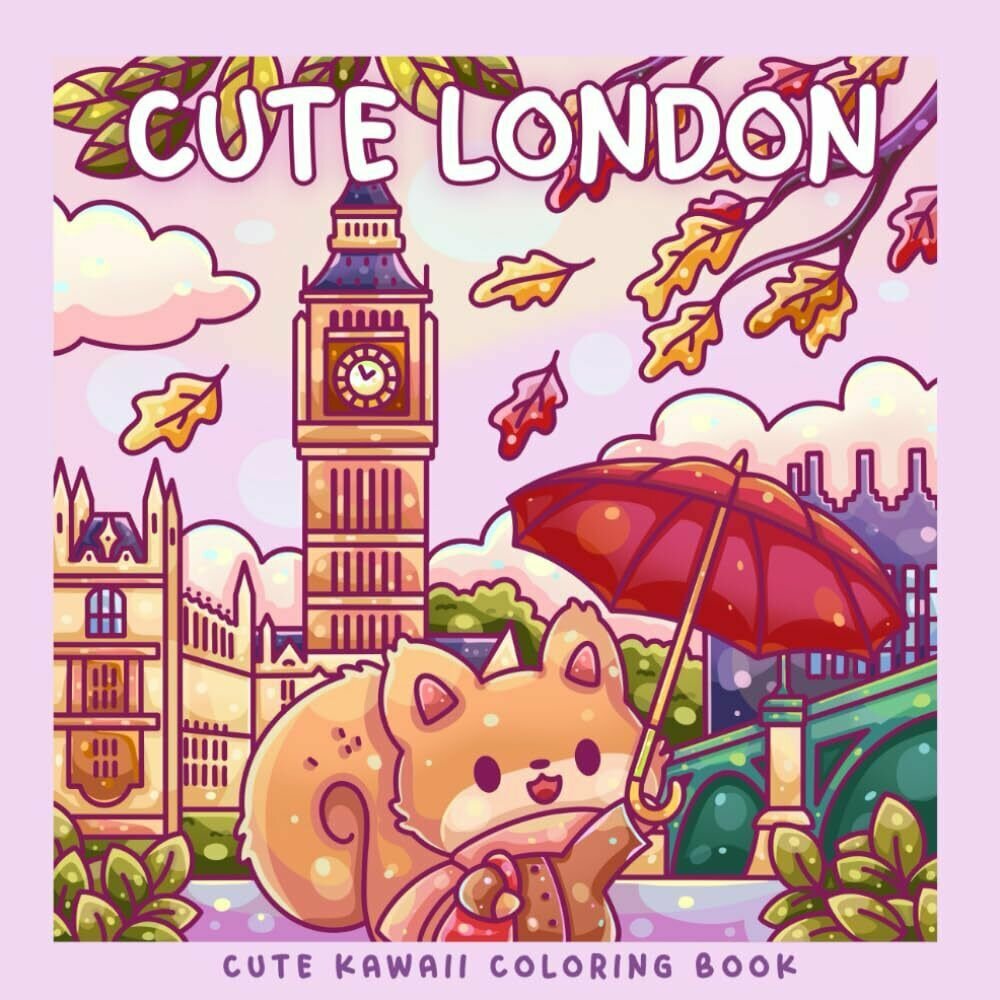 Раскраска антистресс для взрослых и подростков Coco Wyo -CUTE LONDON 59