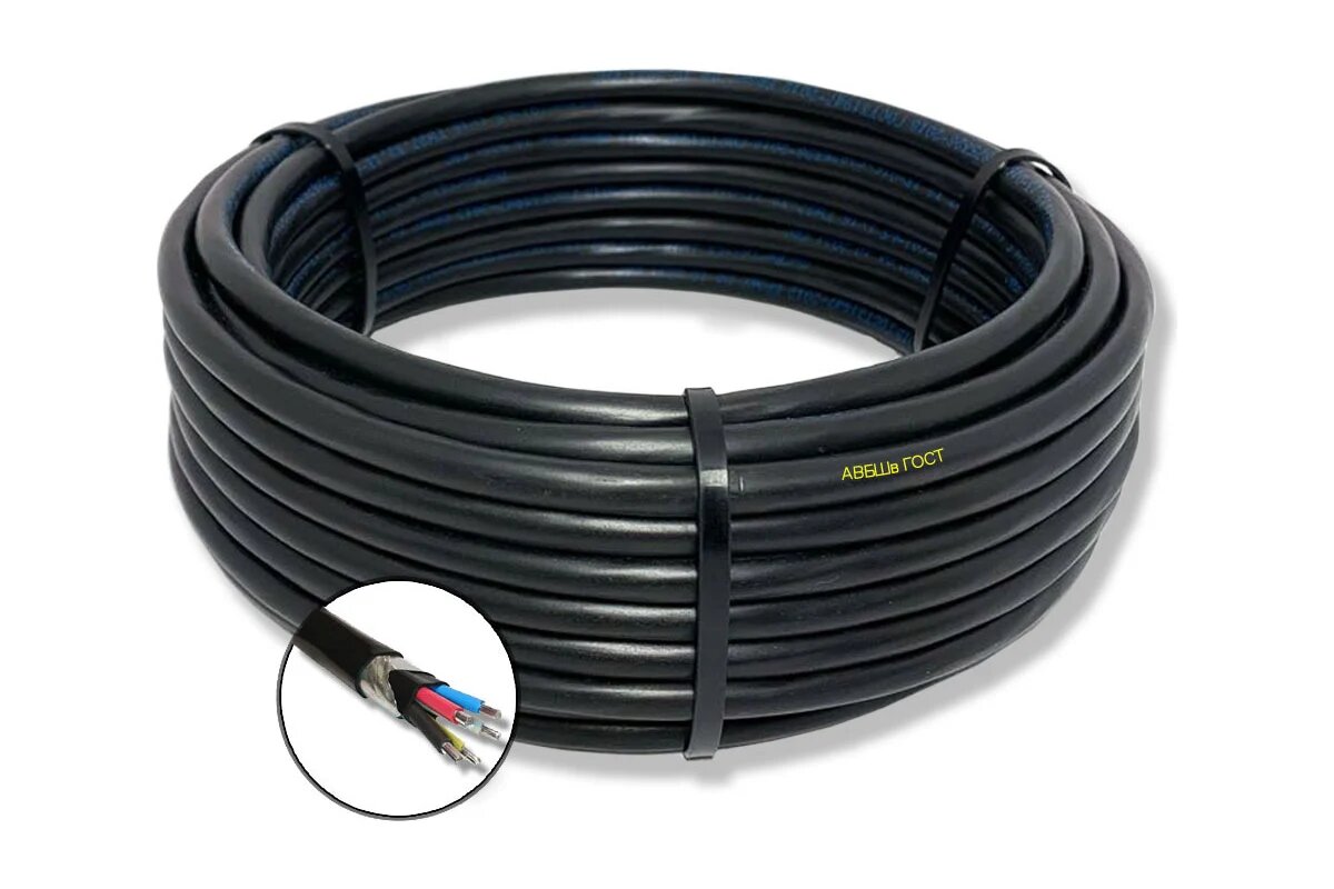 Проводник авбшв силовой бронированный кабель 5x25 мм2, длина 1 м OZ83153L1 в эксплуатации