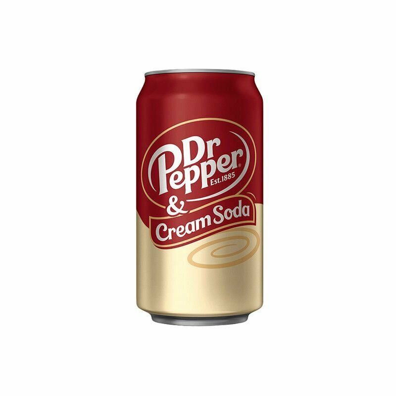 Газированный напиток Dr Pepper Cream Soda / Лимонад Доктор Пеппер Крем-Сода 355 мл (США)
