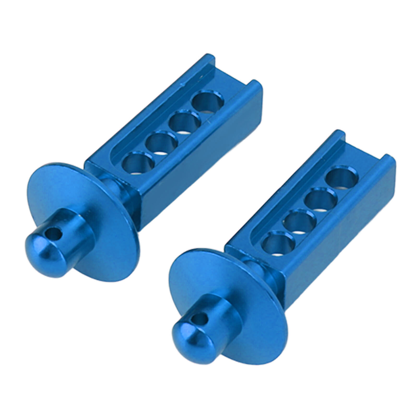 2Pcs Body Post Aluminium RC Upgrade Parts Accessories for Traxxas Mini E Revo Slash 1/16 Blue