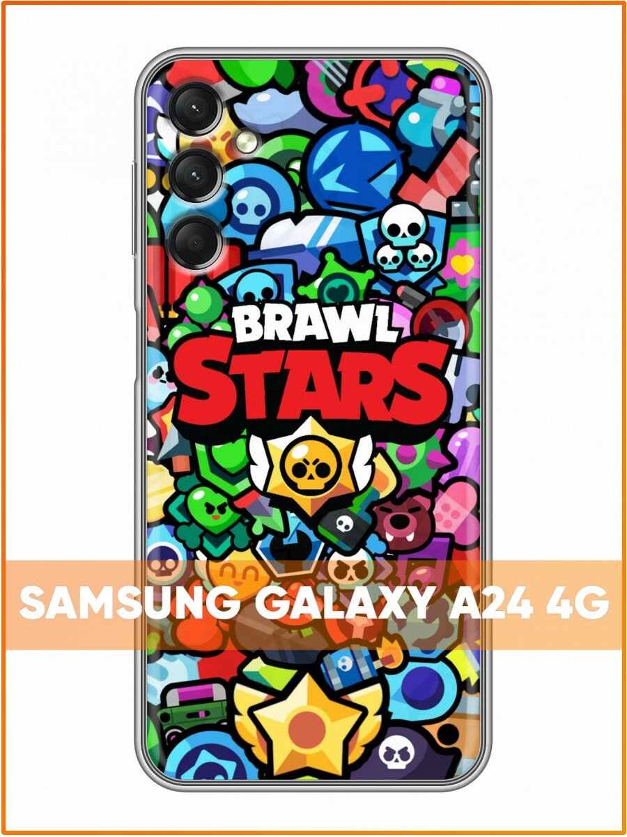 Чехол для Samsung Galaxy A24 для мальчиков Brawl Stars (Самсунг Галакси А24)