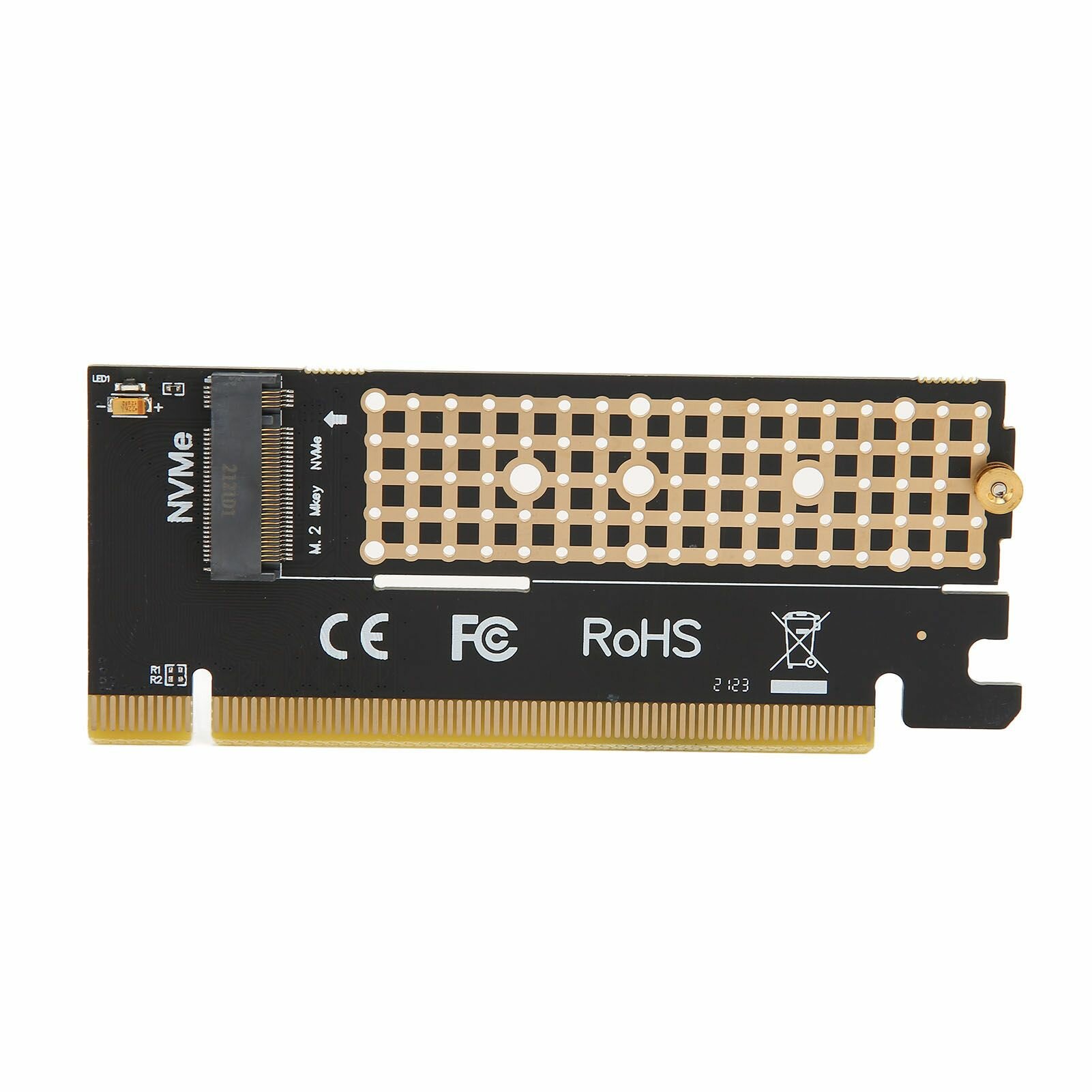 Адаптер PCIe к M.2 NVME, Plug and Play, для установки SSD