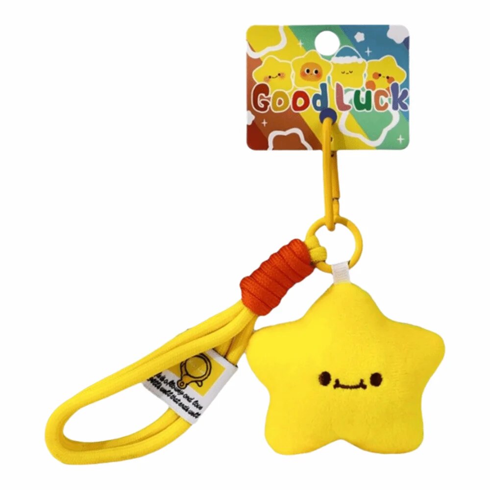 Kawaii милая кукла со звездами мягкая плюшевая игрушка звезда плюшевый брелок модные украшения пушистая пара брелок сумка аксессуары