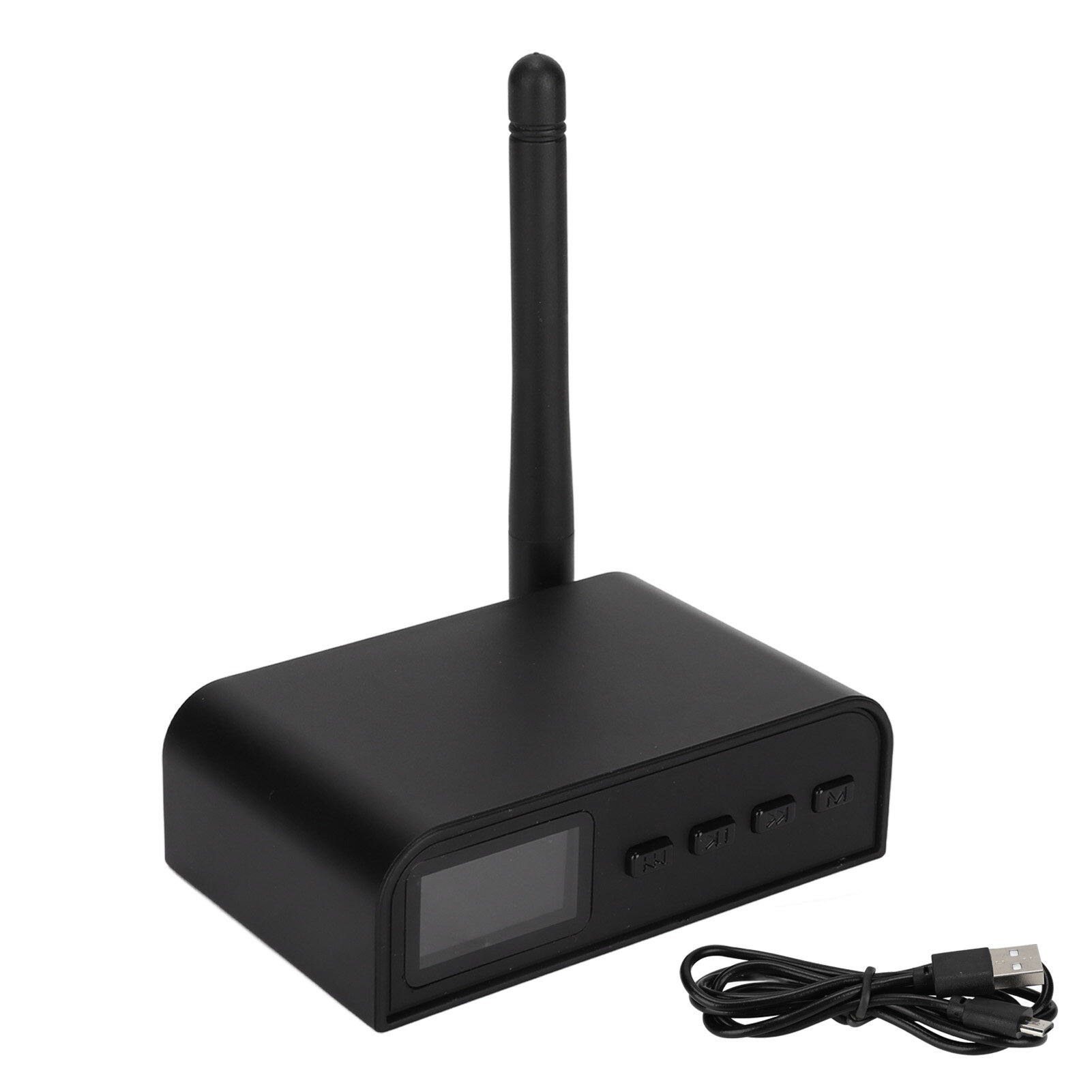 BT07 Bluetooth 5.1 Receiver Transmitter Memory Pairing Real Time Adapter with Screen for Mobile Phones TVs