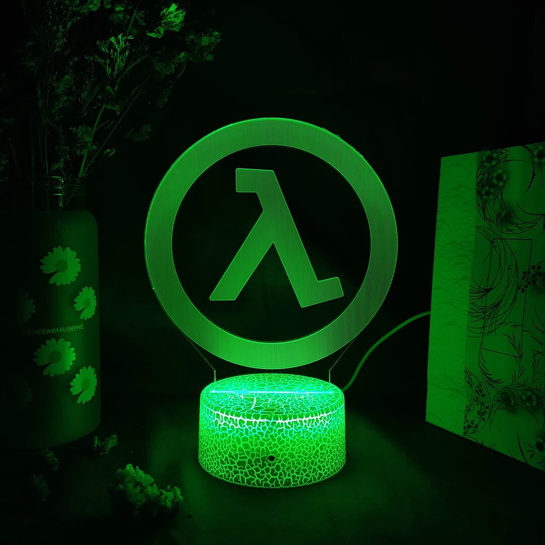 3D лампа Half Life Alyx Mangamall