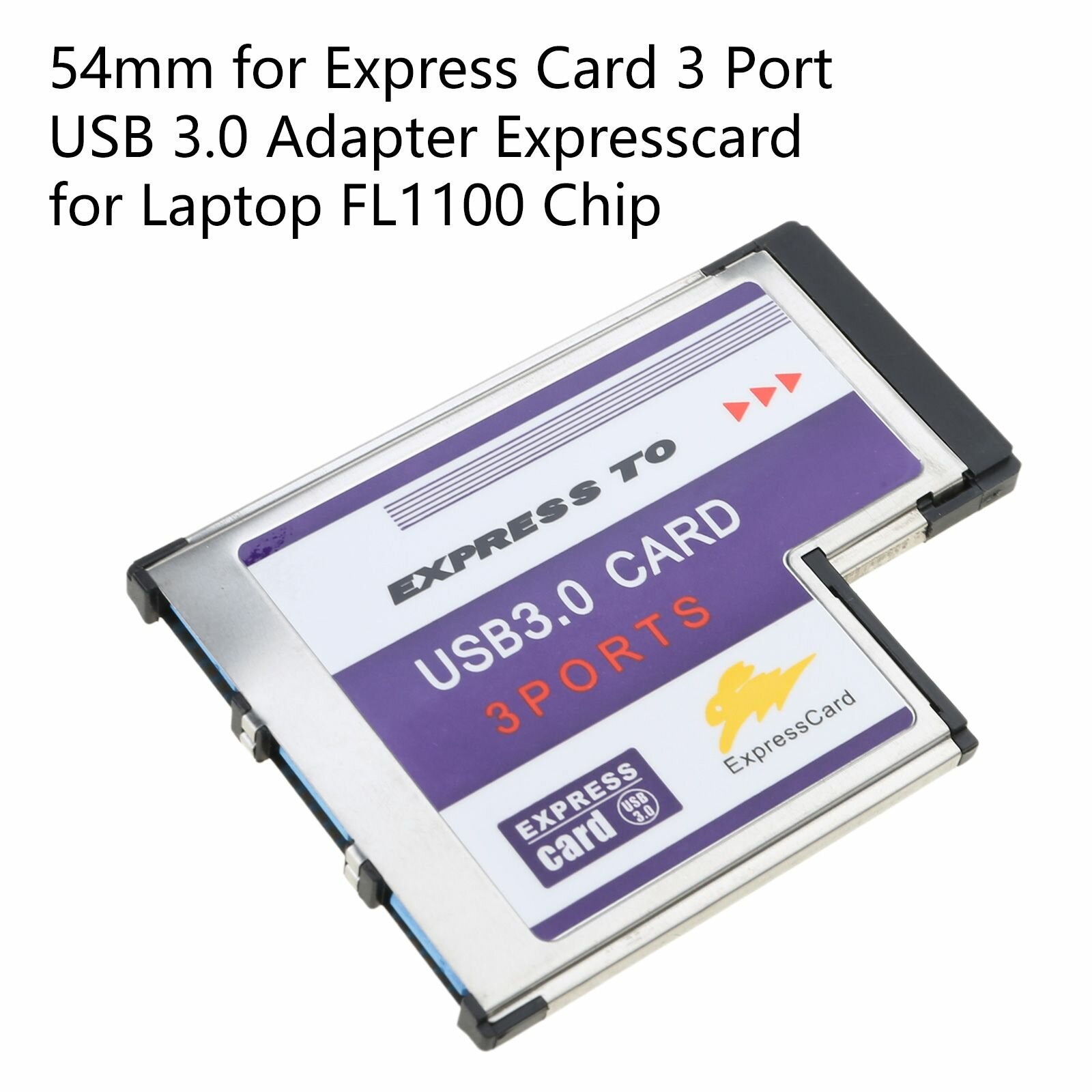 54 мм для Express Card 3-портовый USB-адаптер Expresscard ноутбука Чип FL1100