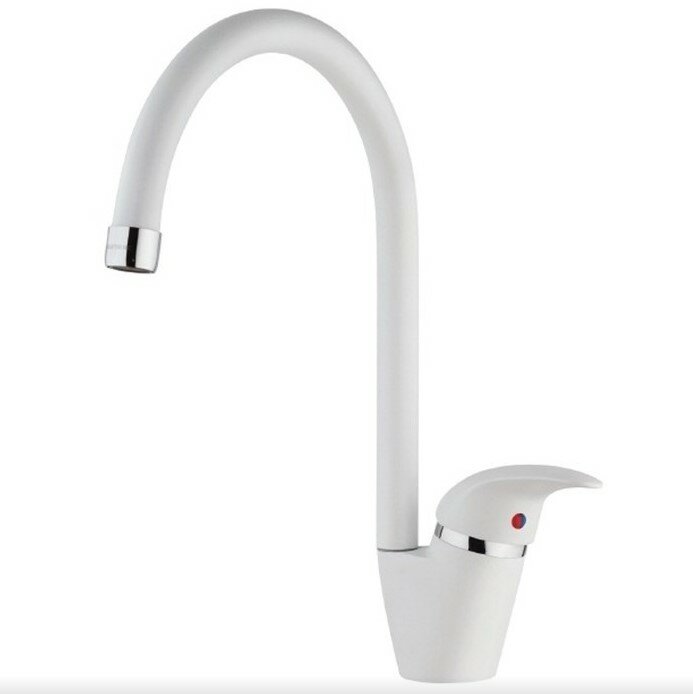 Смеситель для кухни PAINI Sicily, белый (BY) 632L570PNLMKM, латунь