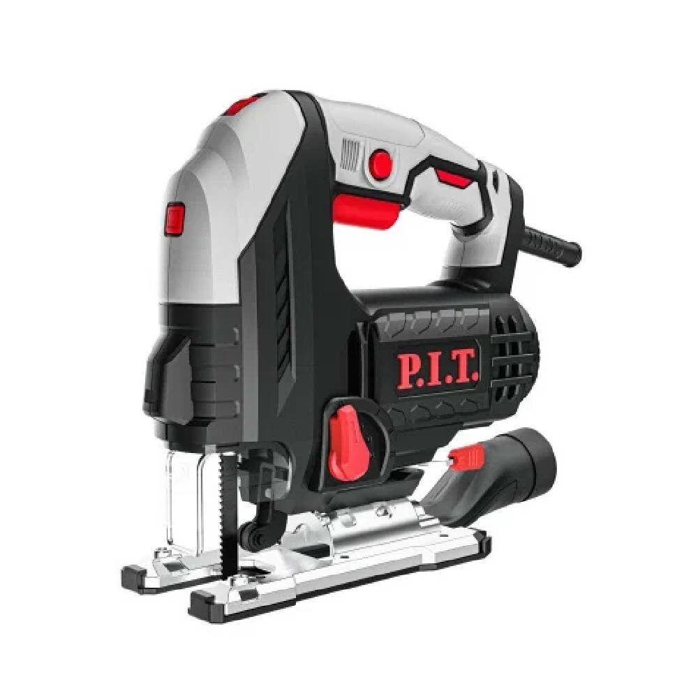 Лобзик электрический P.I.T. PST90-C2 900 Вт, лазер-линейка, серый, черный