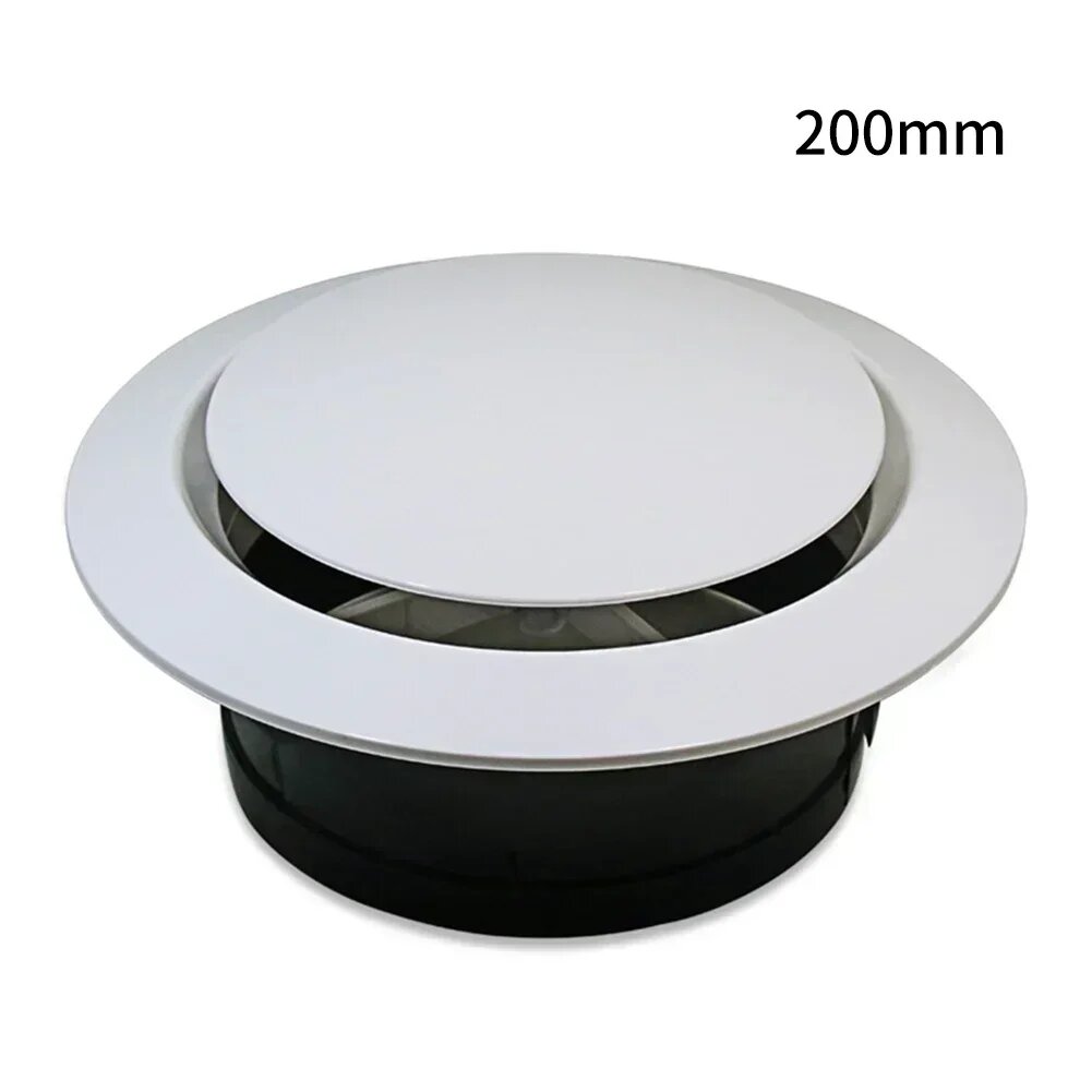 Круглая декоративная вентиляционная решетка с сеткой 200mm