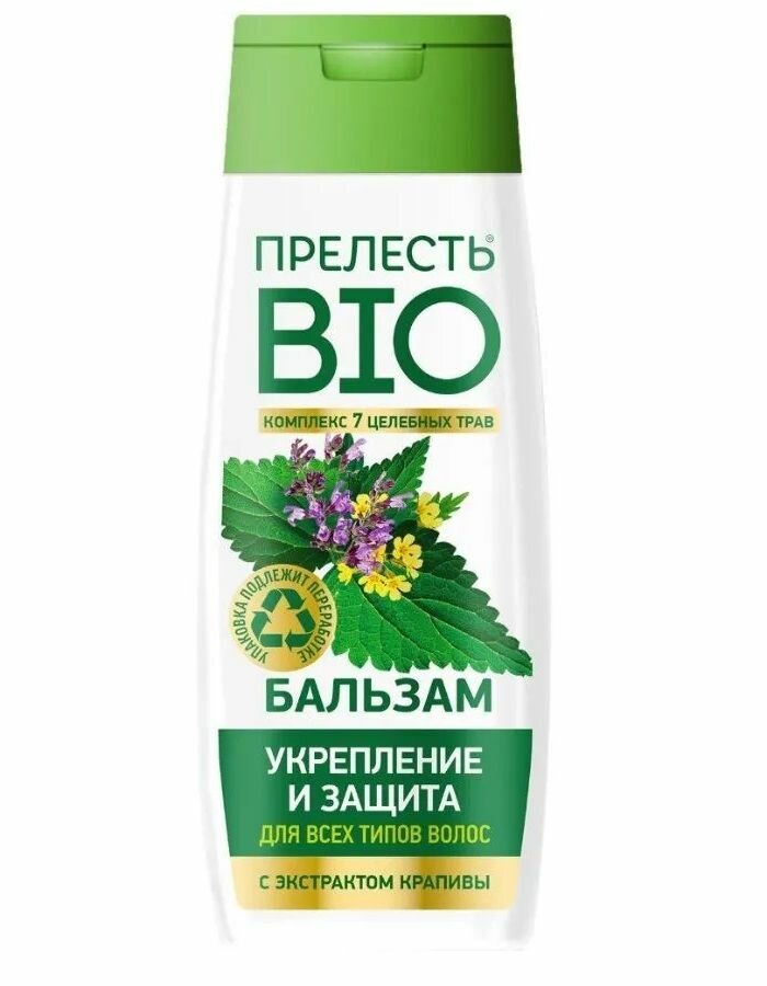 Бальзам для волос Прелесть Био Укрепление и защита с экстрактом крапивы 250 мл