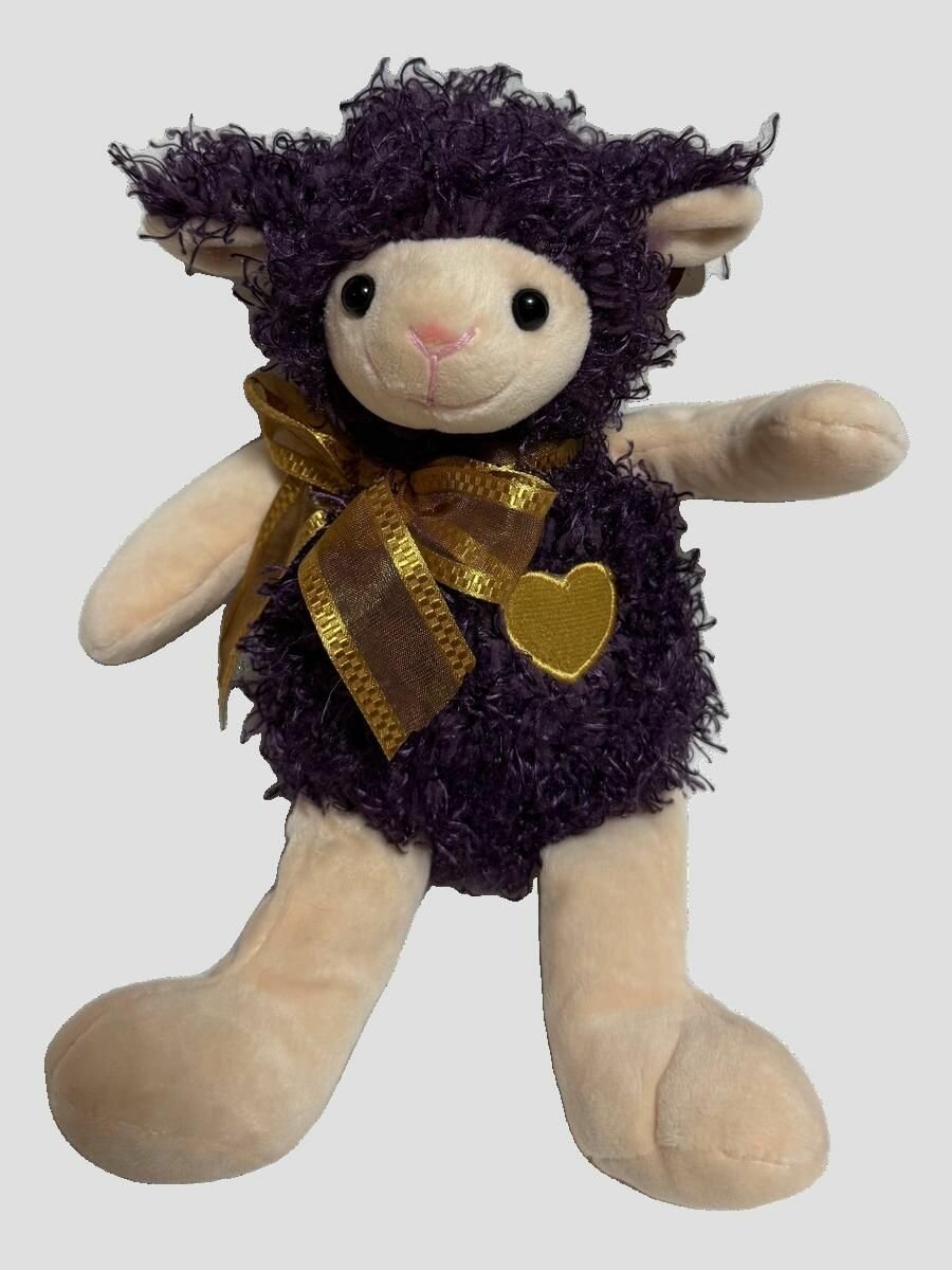 Magic Bear Toys Мягкая игрушка Овечка цвет фиолетовый 17 см