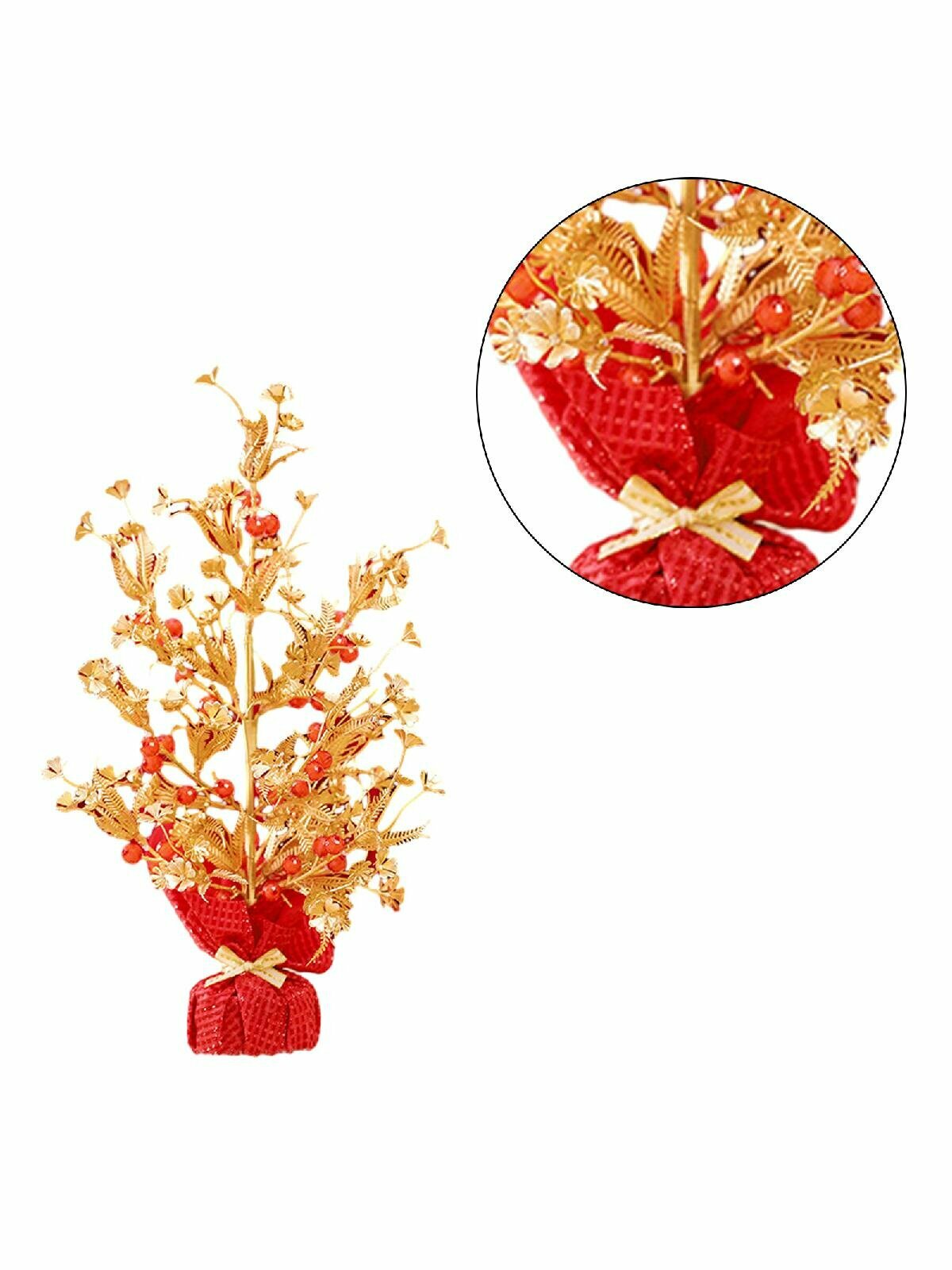 Искусственные Ягоды Украшения Весеннего фестиваля Фруктового дерева Китайский Новогодний Декор