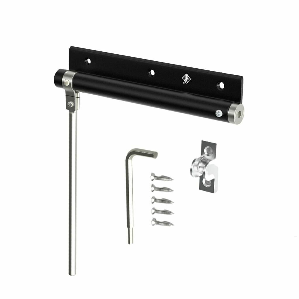 Бытовой доводчик для раздвижных дверей с отскоком-черный доводчик TL32