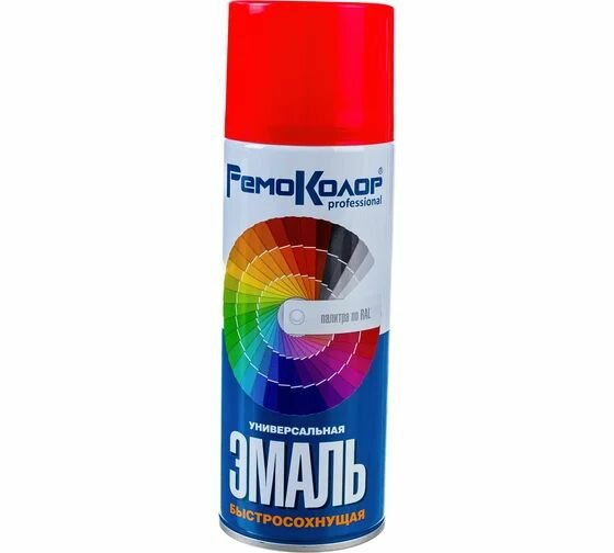 Эмаль РемоКолор Красная 520мл