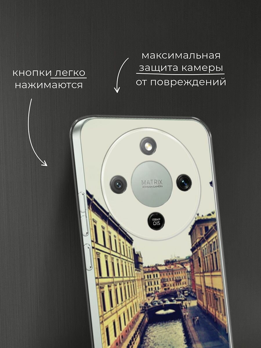Силиконовый чехол на Honor X9d / Хонор X9d с принтом Санкт-Петербург — фото 1