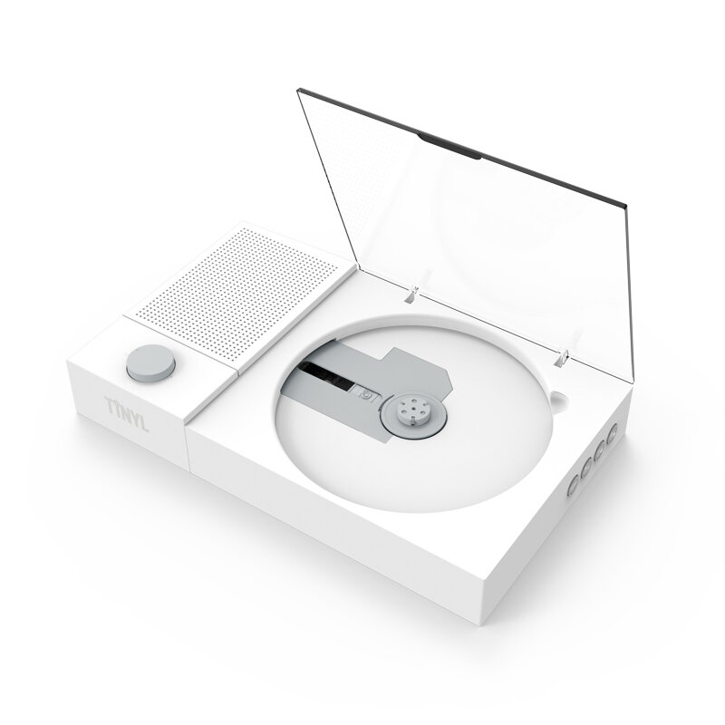 Модульный CD-плеер TINYL Bluetooth All in One Computers, plain white, Япония, три функции