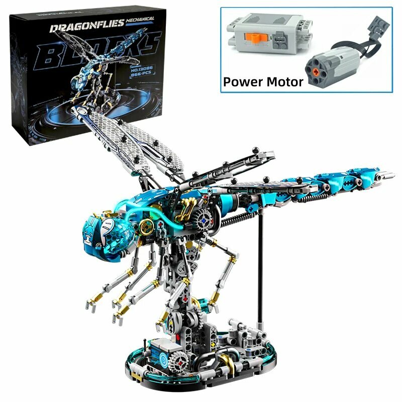 Конструктор стрекоза Yaafun, 866 деталей, с Power unit