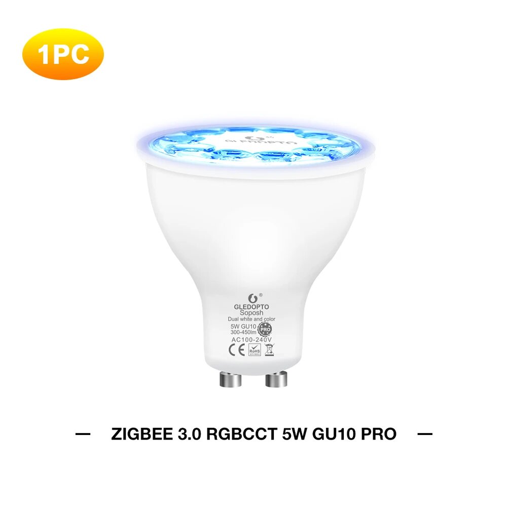 Светодиодный прожектор GLEDOPTO 5 Вт RGB CCT 120 Degree