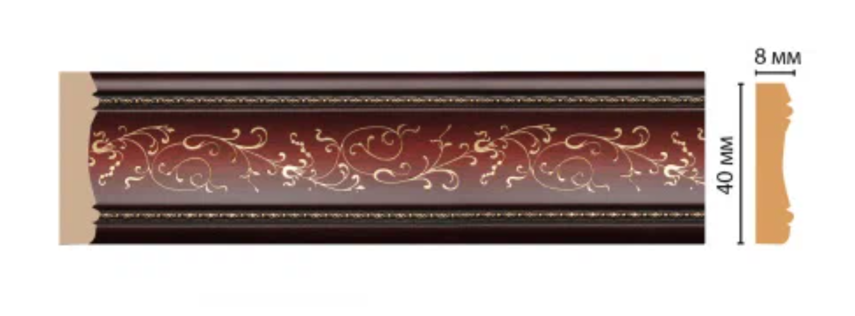 Молдинг Decomaster 188-52 В40хШ8хД2400 мм / Декомастер.