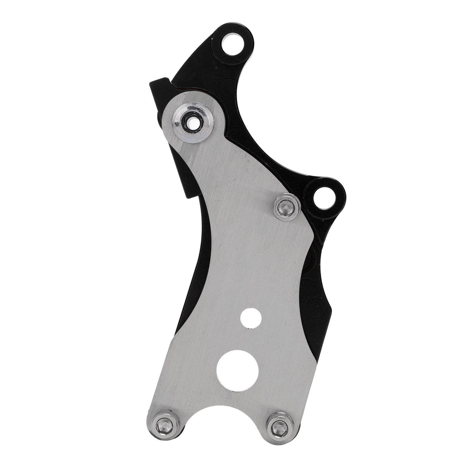 Адаптер дискового тормоза с ЧПУ, интегрированная обработка, алюминиевый сплав, фиксированное сиденье, дисковый тормоз, преобразование для горного шоссейного велоспорта, черный