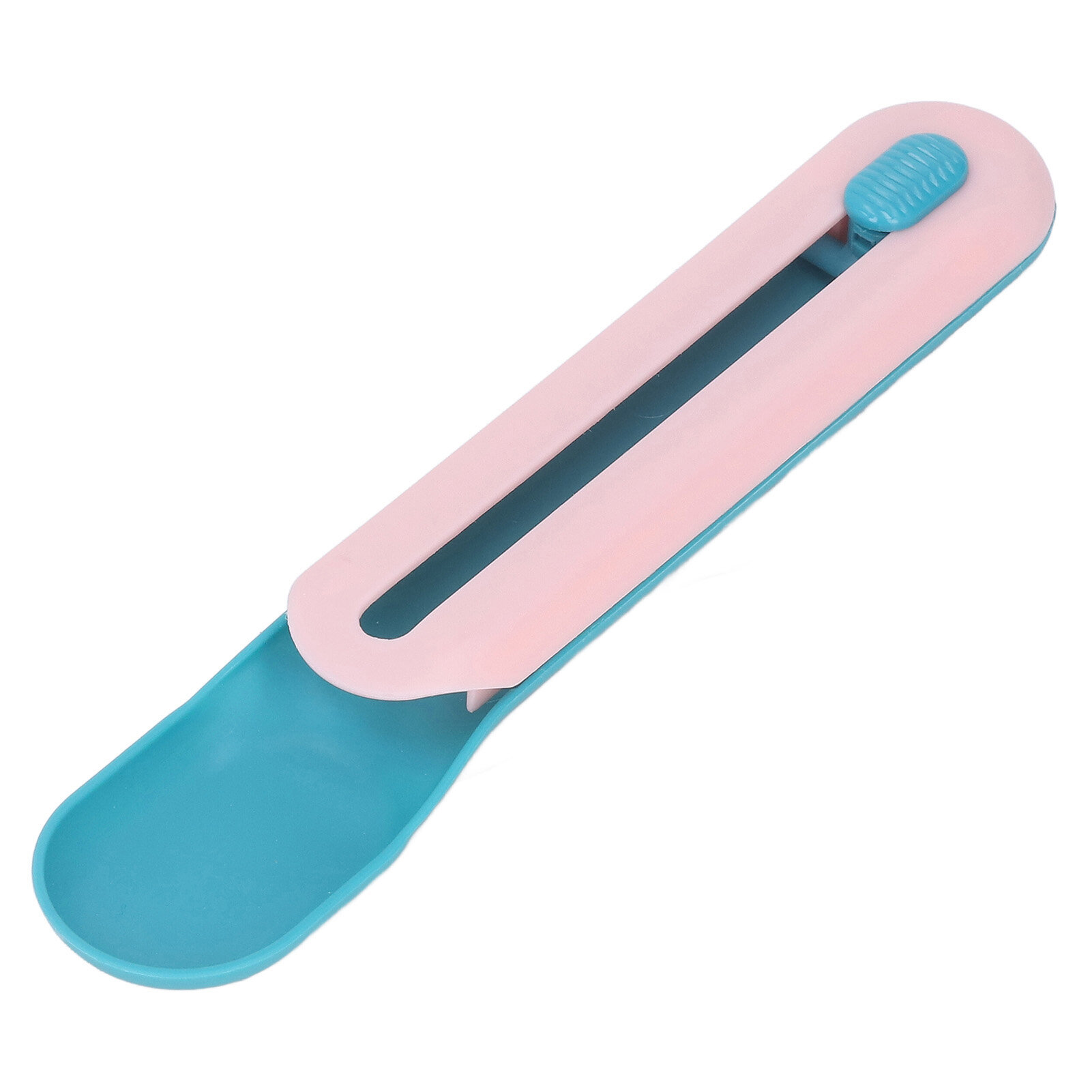 Cat Wet Treats Dispense Spoon Practical Snack for Pet Feeding Watering Supplies Blue with Pink Handle