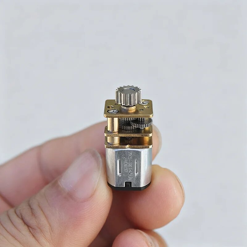 Цельнометаллический мотор-редуктор Micro N10, 3 В-6 В постоянного тока, 3,7 В, 40 об/мин, медленная скорость, мини-двигатель с металлической коробкой передач, 17 зубьев для 3D-печати, ручка-робот