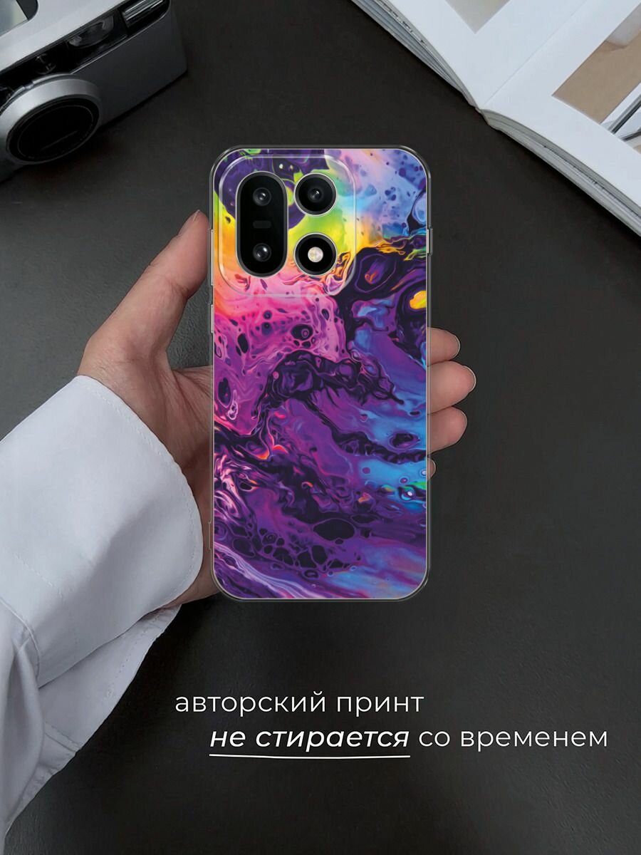 Силиконовый чехол на OnePlus 15 / Ван Плас 15 с принтом ACID fluid — фото 1
