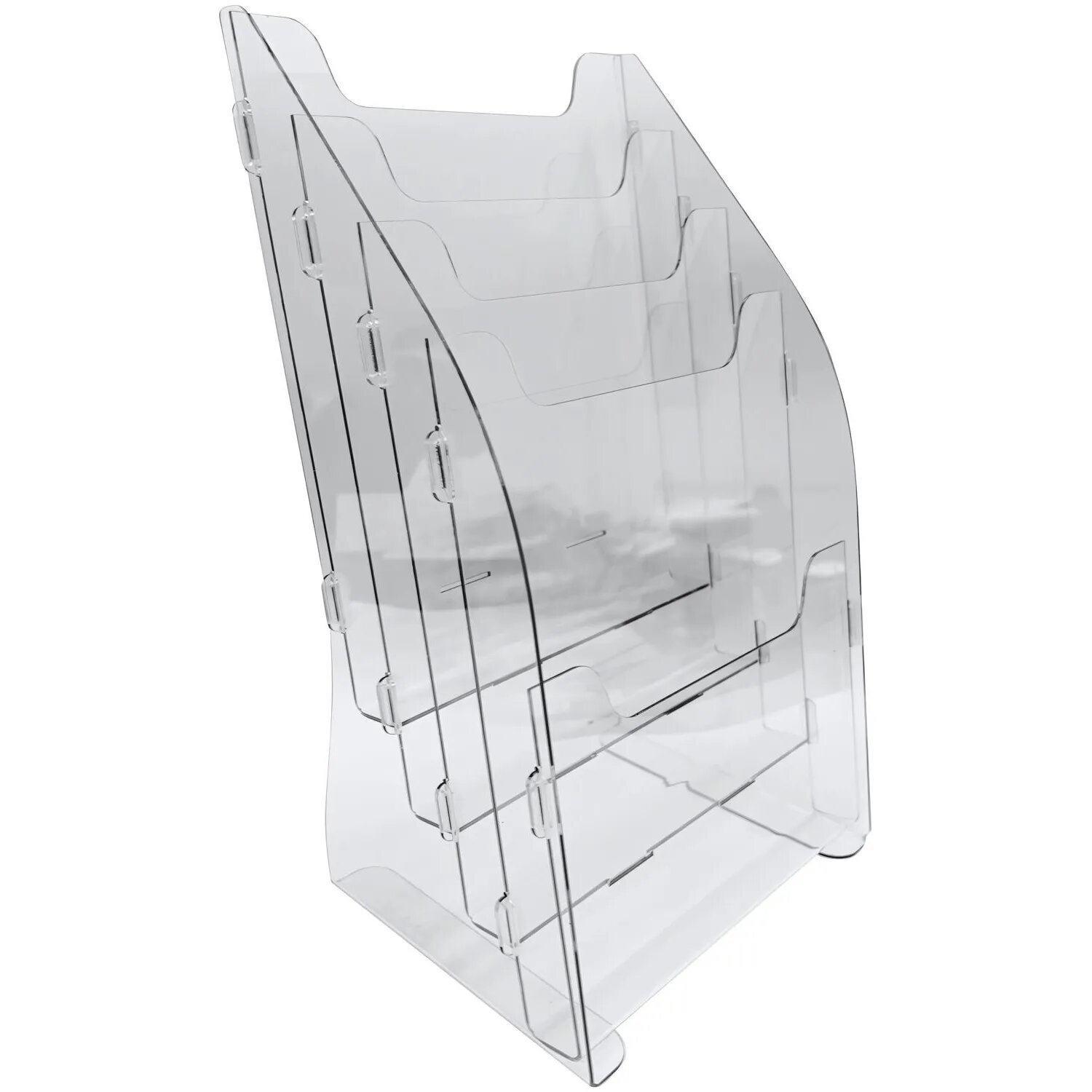 Подставка настольная вертик. Attache А4 на 4 отд. под буклеты, пэт БП 40443