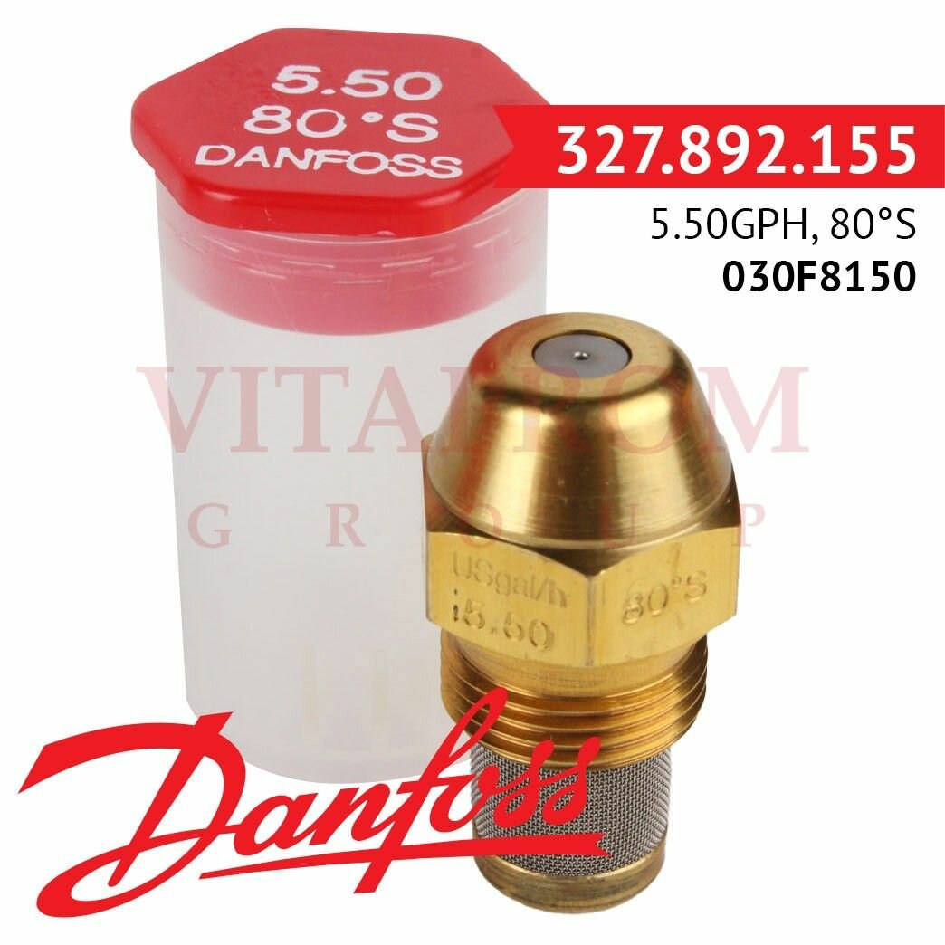 Форсунка Danfoss 5.50GPH, 80S, 030F8150