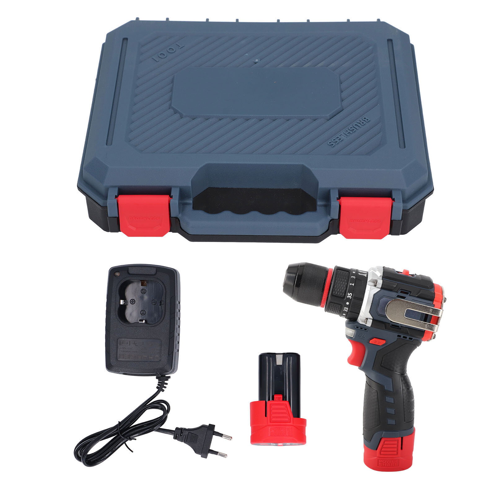 18 В электроэнергетическая буровая набор чистого медного бесстрашного двигателя. Дворчащий бурильный водитель для деревянного металлического бурения керамического бурения 100–240 В.