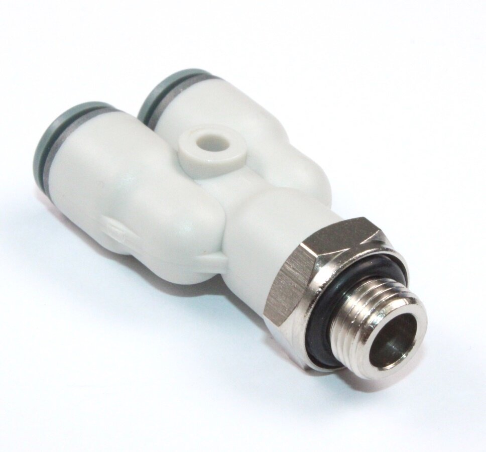 R7562 6-1/8, Фитинг цанга y-обр. поворот. тройник с упл. кольцом, Camozzi