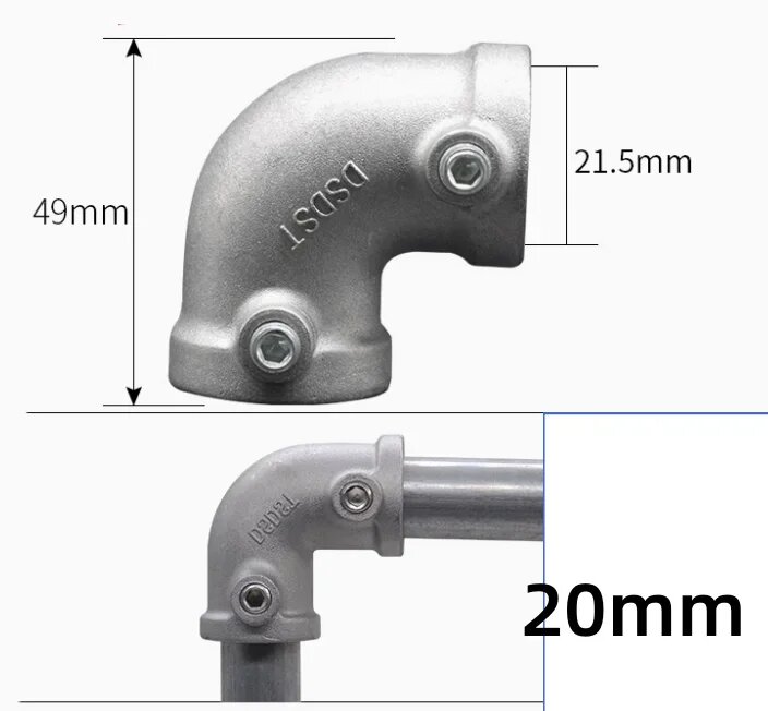 Фитинги для труб из алюминиевого сплава 20/25 мм