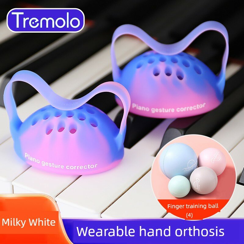TREMOLO Пианино корректор руки яркий цвет с тренажером пальцев для детей укрепление хвата