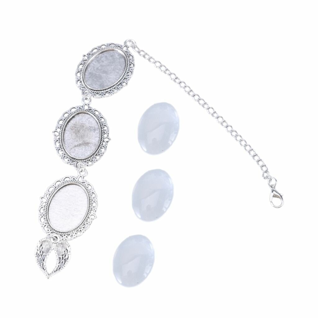 3шт драгоценный камень держатель фото рамка кулон