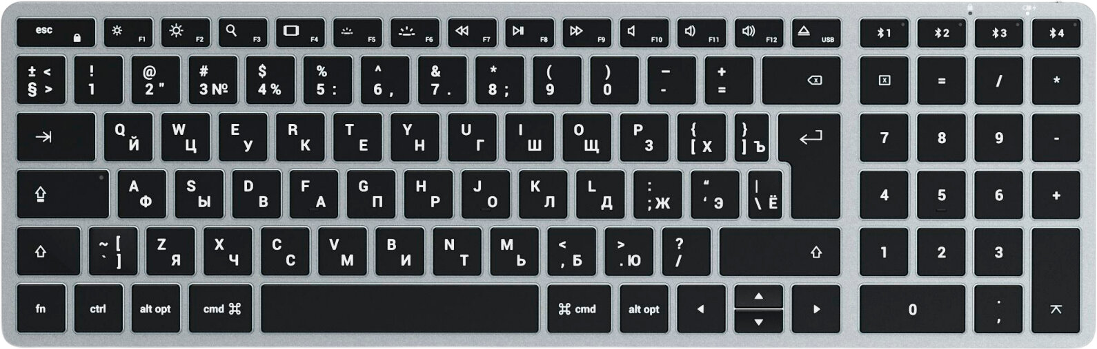 Клавиатура Satechi Slim X2 серый космос