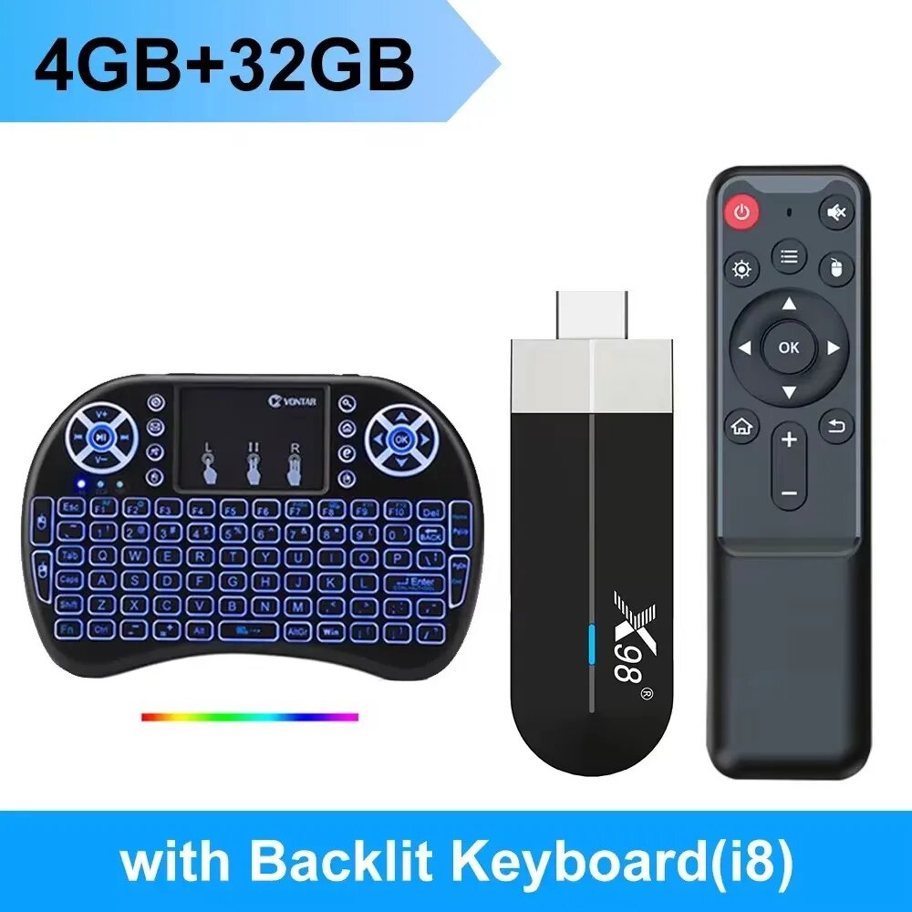 X98 S500 Android 11 ТВ-стик 2/16 ГБ