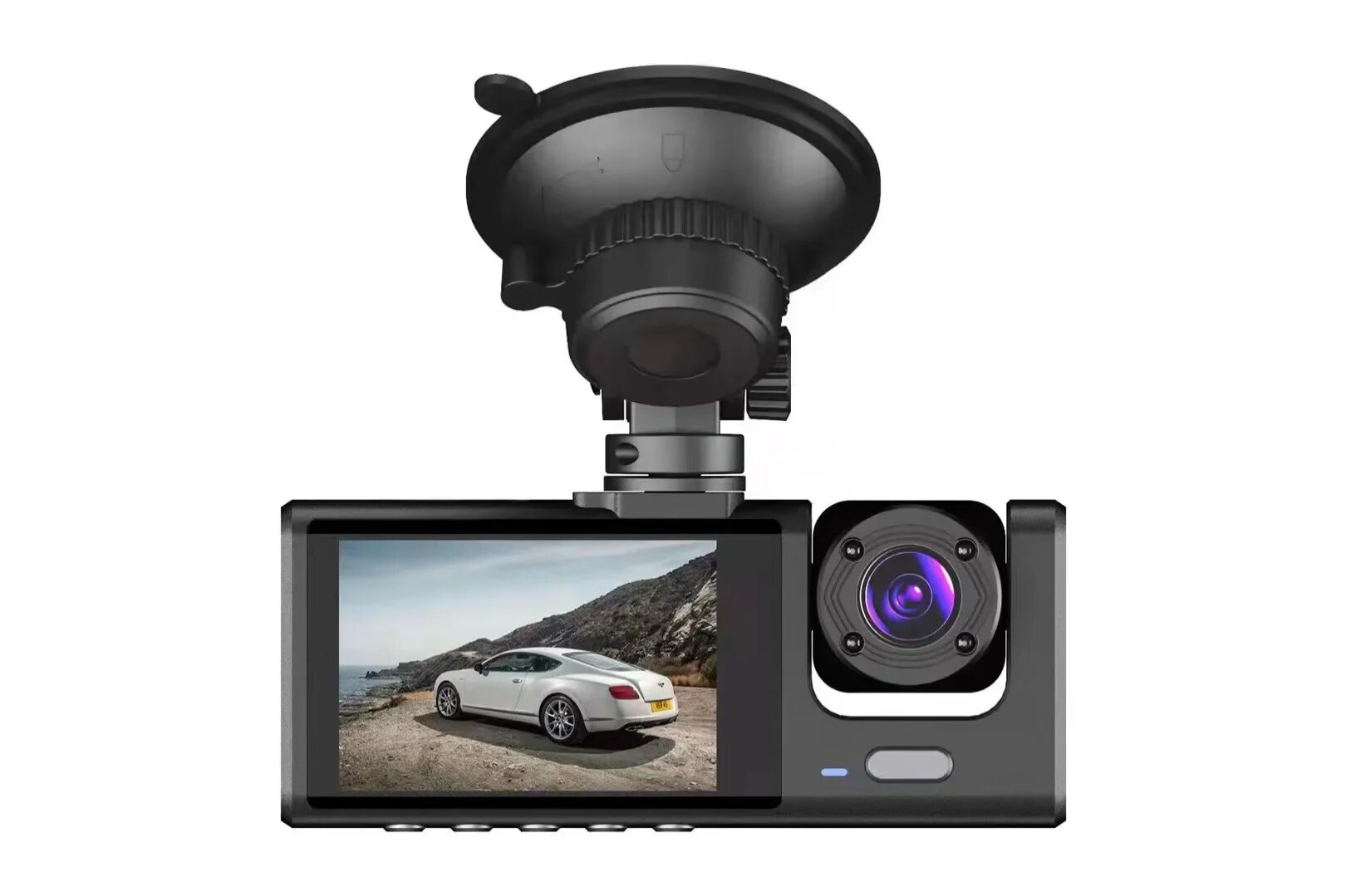 2,0 дюймовый автомобильный видеорегистратор, видеорегистратор HD, 2 lens dashcam, 64G