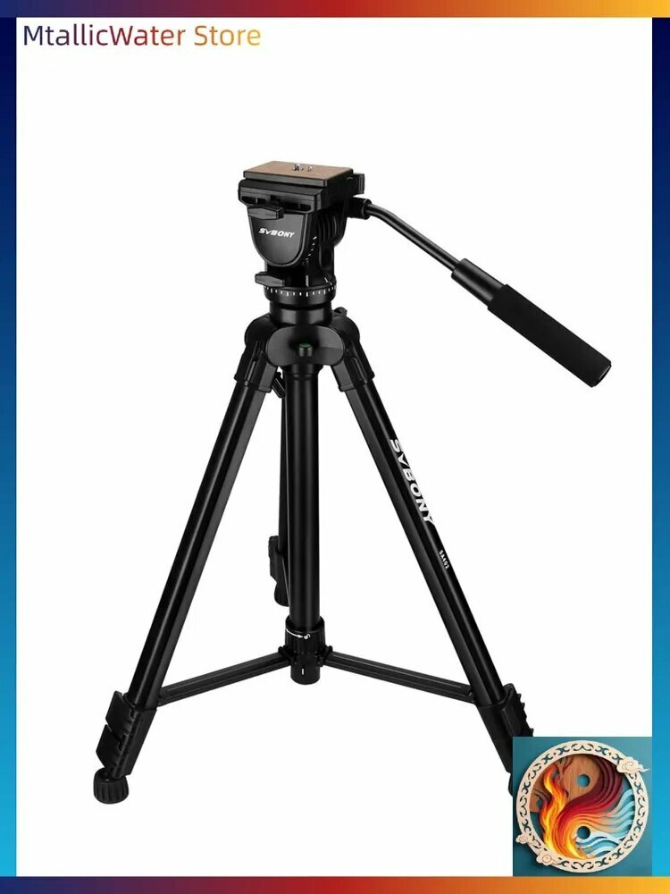 SVBONY SA402 черный штатив для фотосъемки с гидравлическим подвесом, 1,64 м, грузоподъемность 6 кг