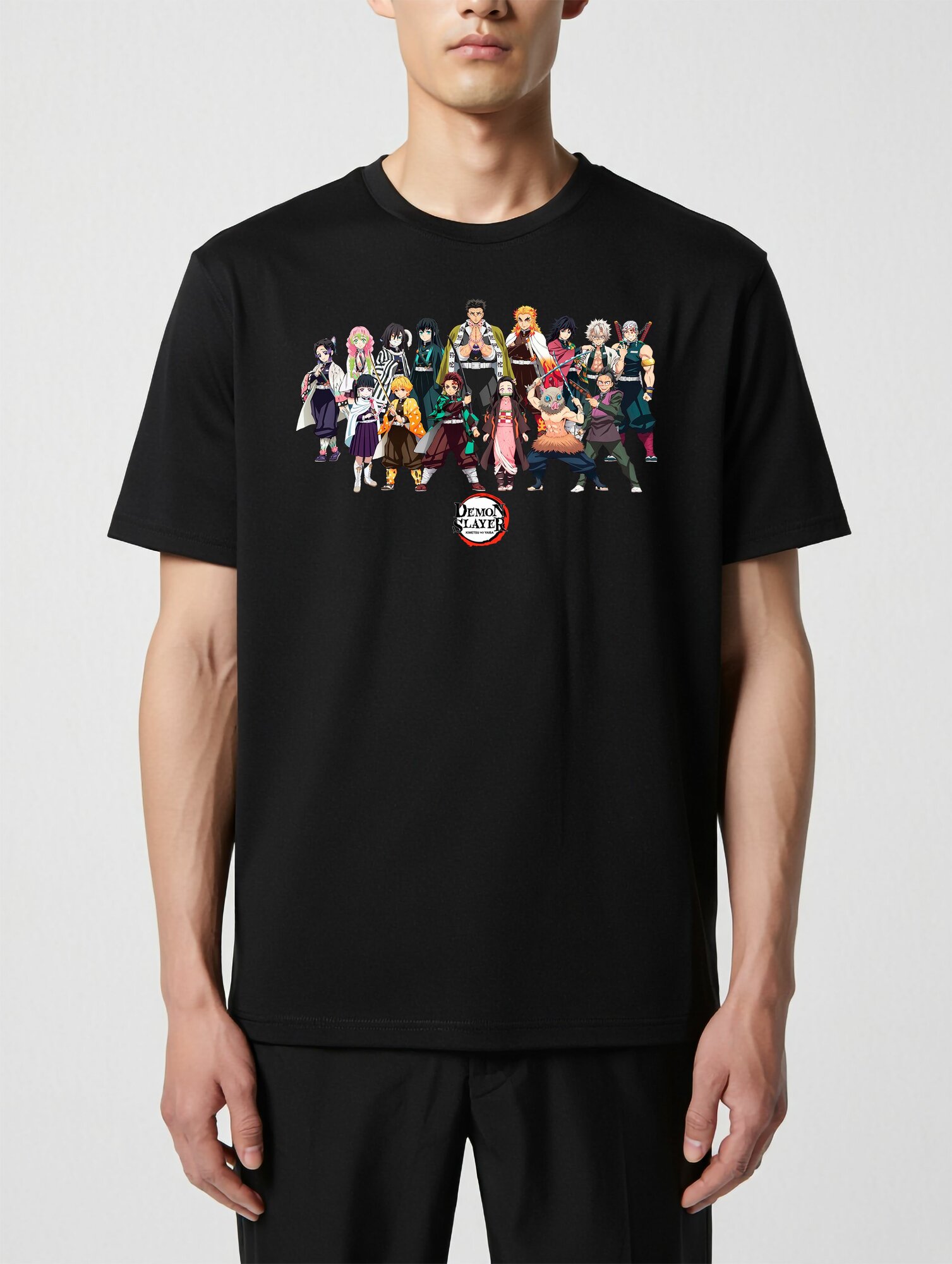 Футболка с принтом Demon Slayer All hunters