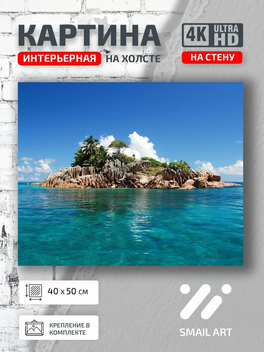 Картина на холсте интерьерная 40 на 50 на стену Море Landscape для спальни пейзаж интерьер