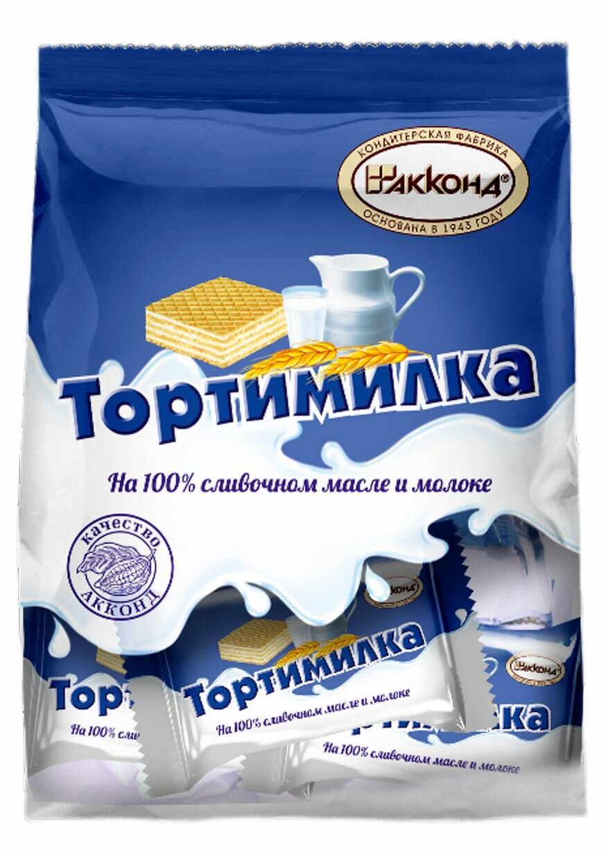Вафли Акконд Тортимилка, 250г