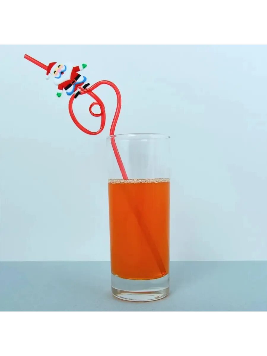 Стильные трубочки для коктейлей 4 шт.