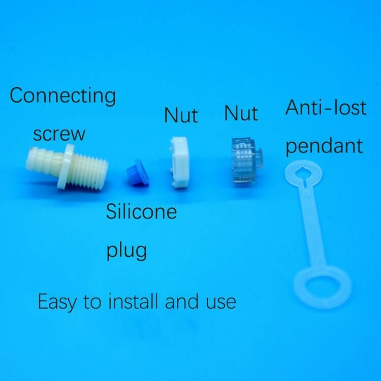5 шт./компл. Сливной клапан, Силиконовая водяная пробка для вертикального дозатора воды, Запасная часть