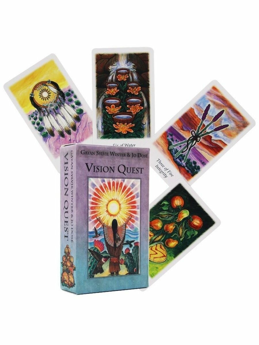 Карты Таро Vision Quest Tarot 10*6 см.