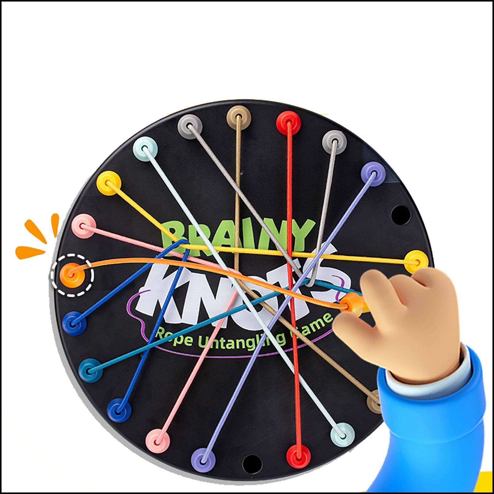 Brainy Knots Rope Untangling Game Умная игра для развязывания веревок логическая головоломка настольная игра